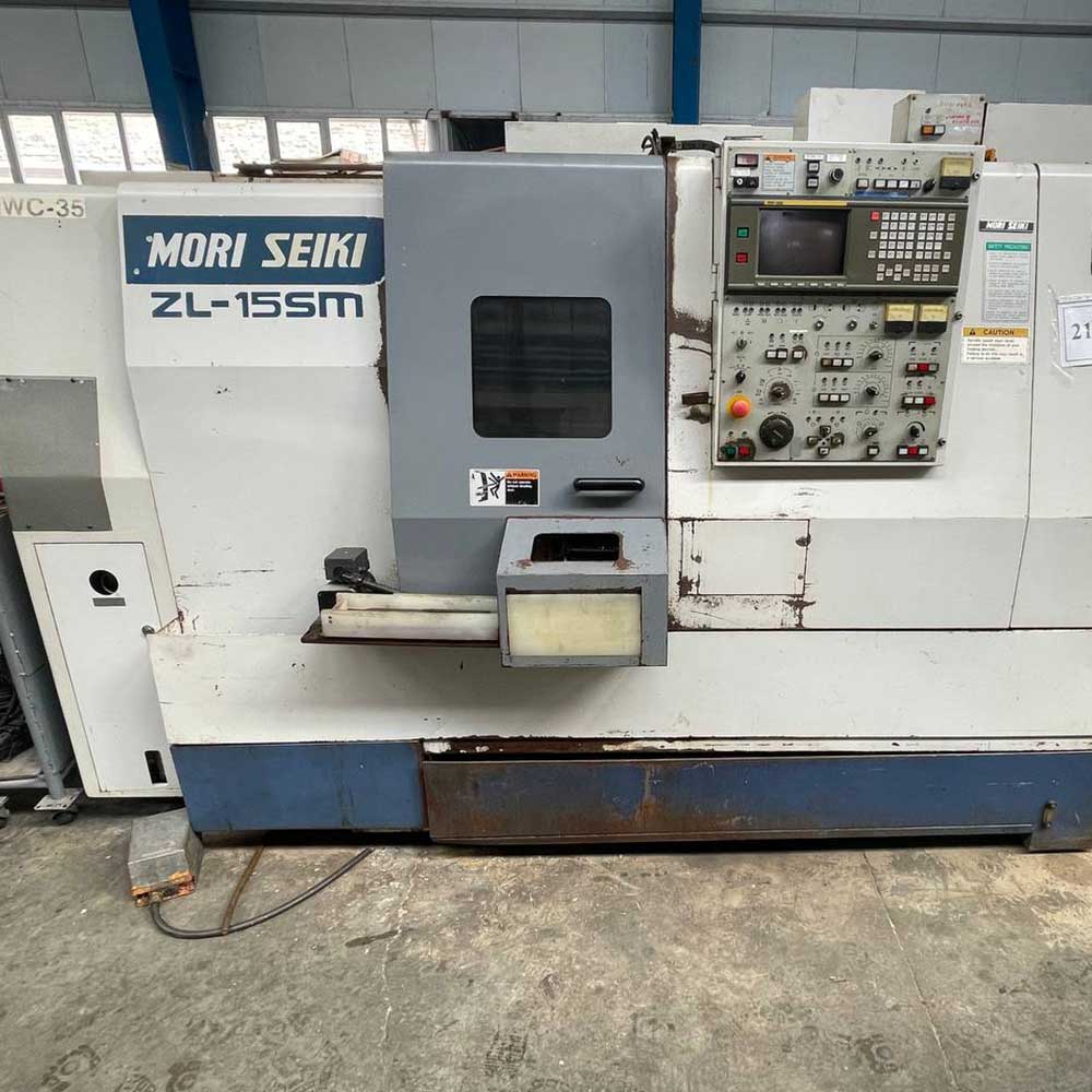 دستگاه تراش CNC دو تارت دو اسپیندل موریسیکی ژاپن مدل MORI SEIKI ZL_15SM ...